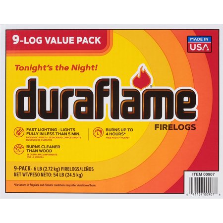 Natural Duraflame Fire Logs 6 Lb - Case of 9 – Walmart Inventory ...