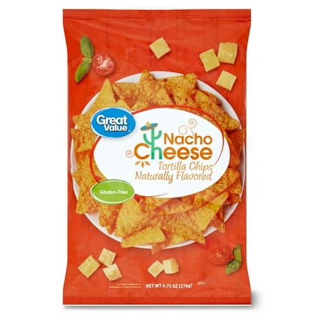 Great Value Nacho Cheese Tortilla Chips, 9.75 oz – Walmart Inventory ...