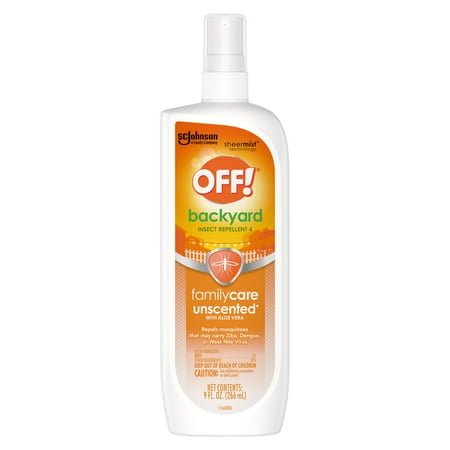 OFF! FamilyCare Mosquito Insect Repellent Unscented Bug Spray, 9 oz ...