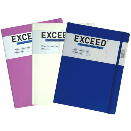 Exceed Large Journal, Dot Grid, 96 Pages, 7.5" x 9.75", Color Choice ...