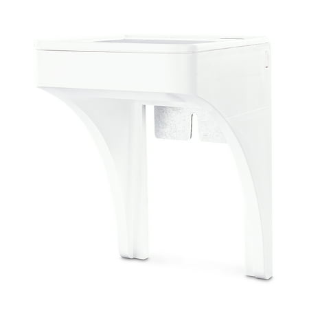 onn. White Outlet Shelf with Power Cord Storage Compartment – BrickSeek