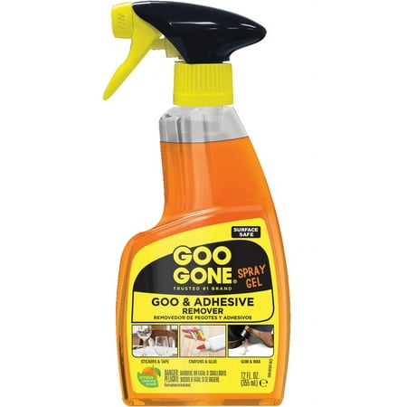 Goo Gone Original Spray Gel Adhesive Remover, Orange Citrus Scent- 12 ...