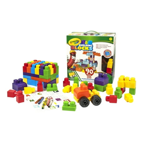 Kids@Work Crayola Building Blocks - 90 Piece – BrickSeek