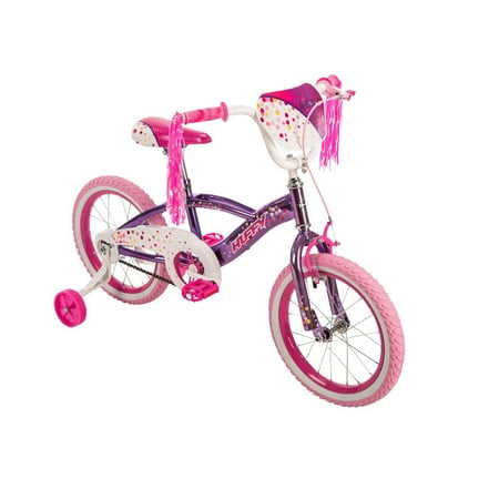 16" Huffy N’Style Girls’ Bike, Pink/Purple – BrickSeek