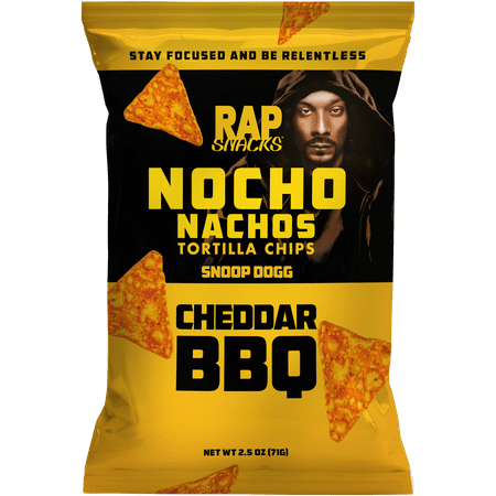 Rap Snacks Snoop Dogg BBQ Cheddar Nachos Tortilla Snack Chips, 2.5 oz ...