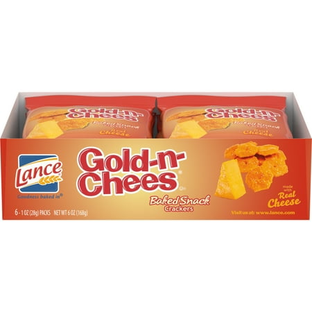 Lance Gold-N-Chees Baked Cheese Snack Crackers, 6 Ct – Walmart ...