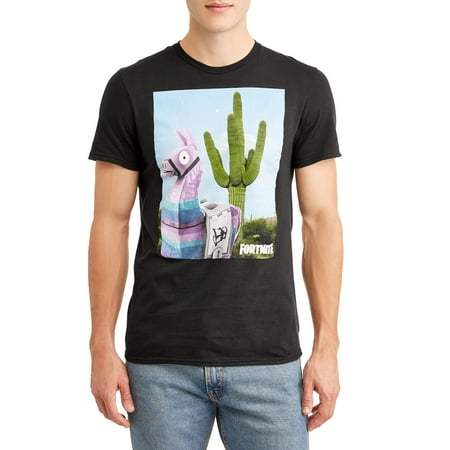 Men's Fortnite Loot Llama Cactus Battle Royale Graphic T-Shirt,up to ...