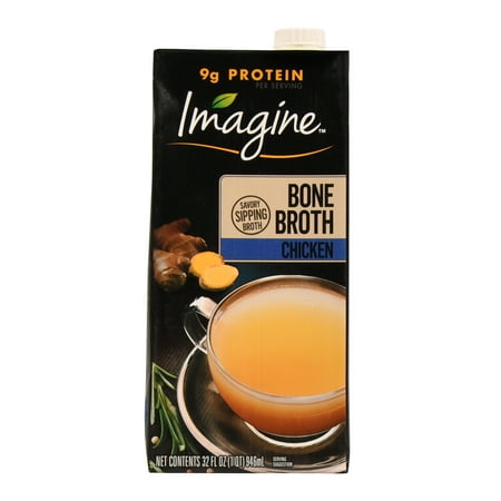 Imagine Gluten-Free Bone Chicken Broth, 32 fl oz Carton – Walmart ...