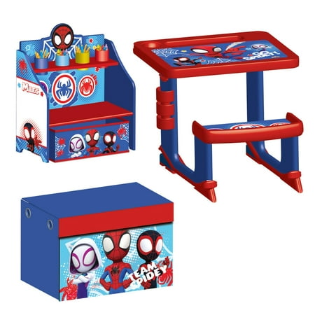 Spidey and His Amazing Friends 3-Piece Art & Play Toddler Room-in-a-Box ...