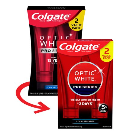 Colgate Optic White Pro Series Stain Prevention Hydrogen Peroxide ...