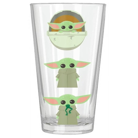 Star Wars The Mandalorian Protect Attack Snack 16oz Pint Glass ...