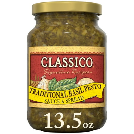 Classico Signature Recipes Traditional Basil Pesto Sauce & Spread, 13.5 ...