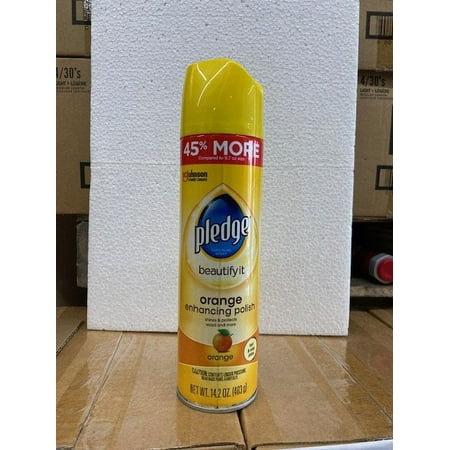 Pledge Enhancing Polish, Orange Scent, 14.2 oz – Walmart Inventory ...