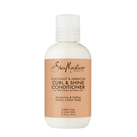 SheaMoisture Coconut & Hibiscus Curl & Shine Conditioner, 3.2 fl oz ...