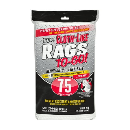 Intex DIY Cloth-Like Cleaning Rags, 75 Count – BrickSeek