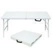 Lifetime 5 Foot Fold-in-Half Camping Folding Table, Indoor/Outdoor ...