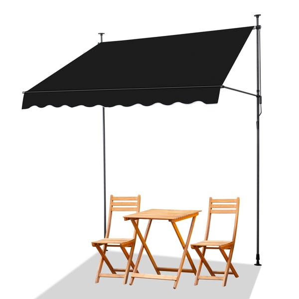 imerelez 78.7"D x 59.1"W x(78.7 -118.1)"H Outdoor Patio Awning ...