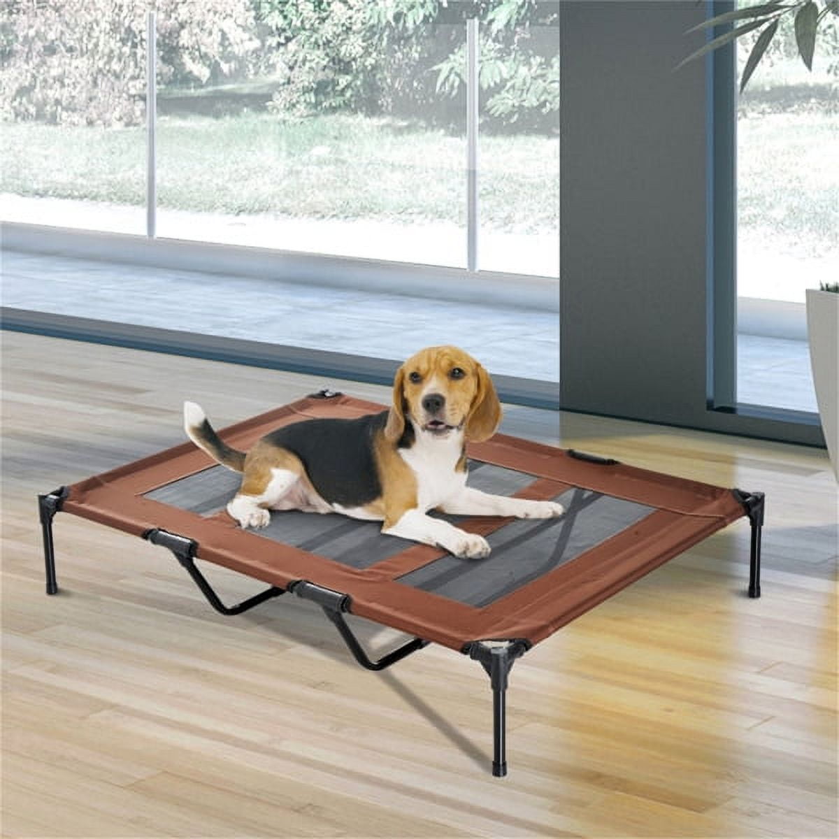 imerelez Large Elevated Dog Bed,Cooling Raised Dog Cot Bed for Large ...