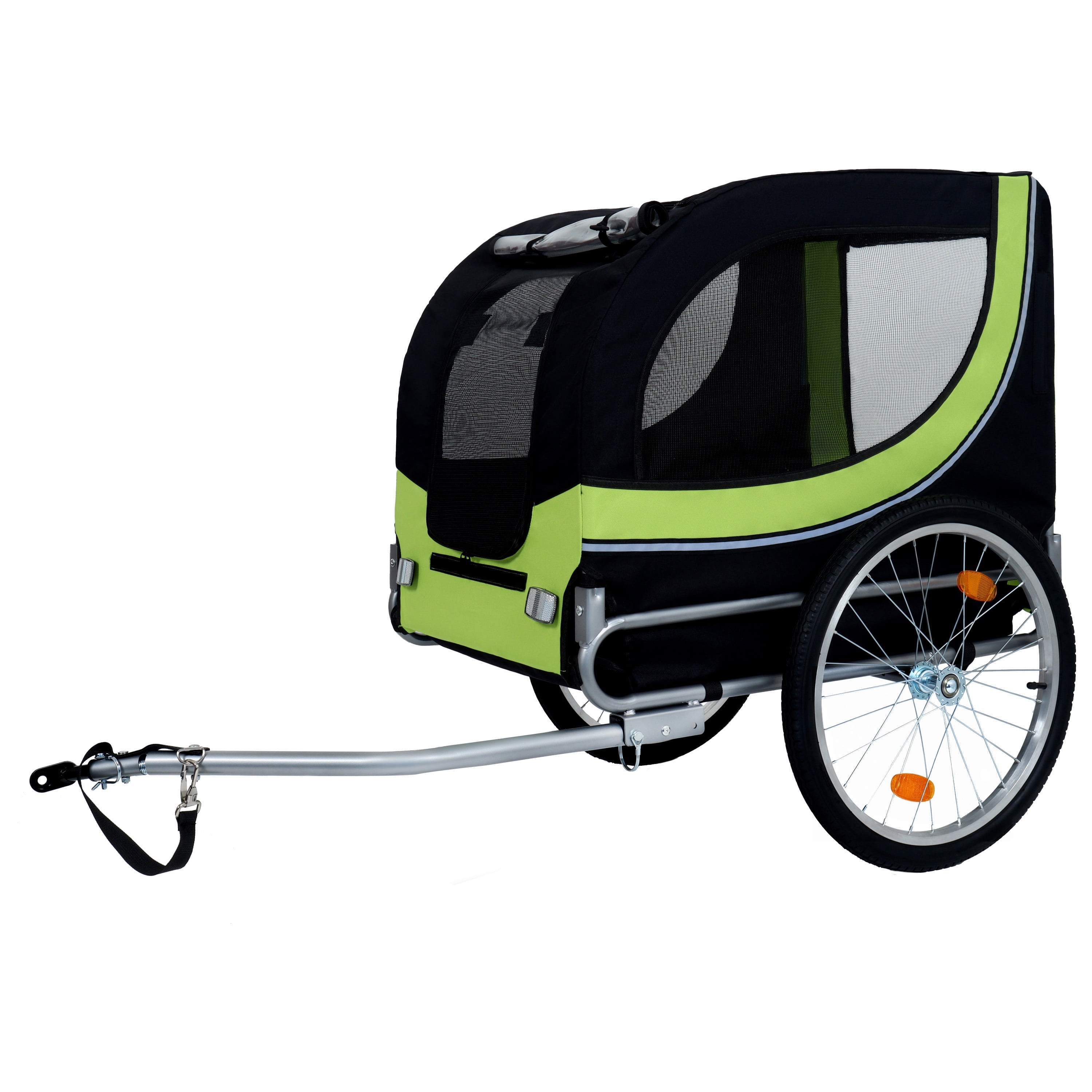 imerelez Large Folding Bike Trailer for Dogs – 66LB Capacity All ...