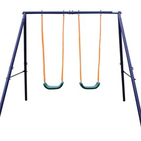 GIKPAL Swing Set with 1 Saucer and 1 Belt Swing Seat, 440lbs Swing Set ...