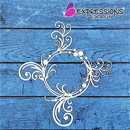 immix Beaded Swirls Frame Creative Embellishments Unfinished Wood ...