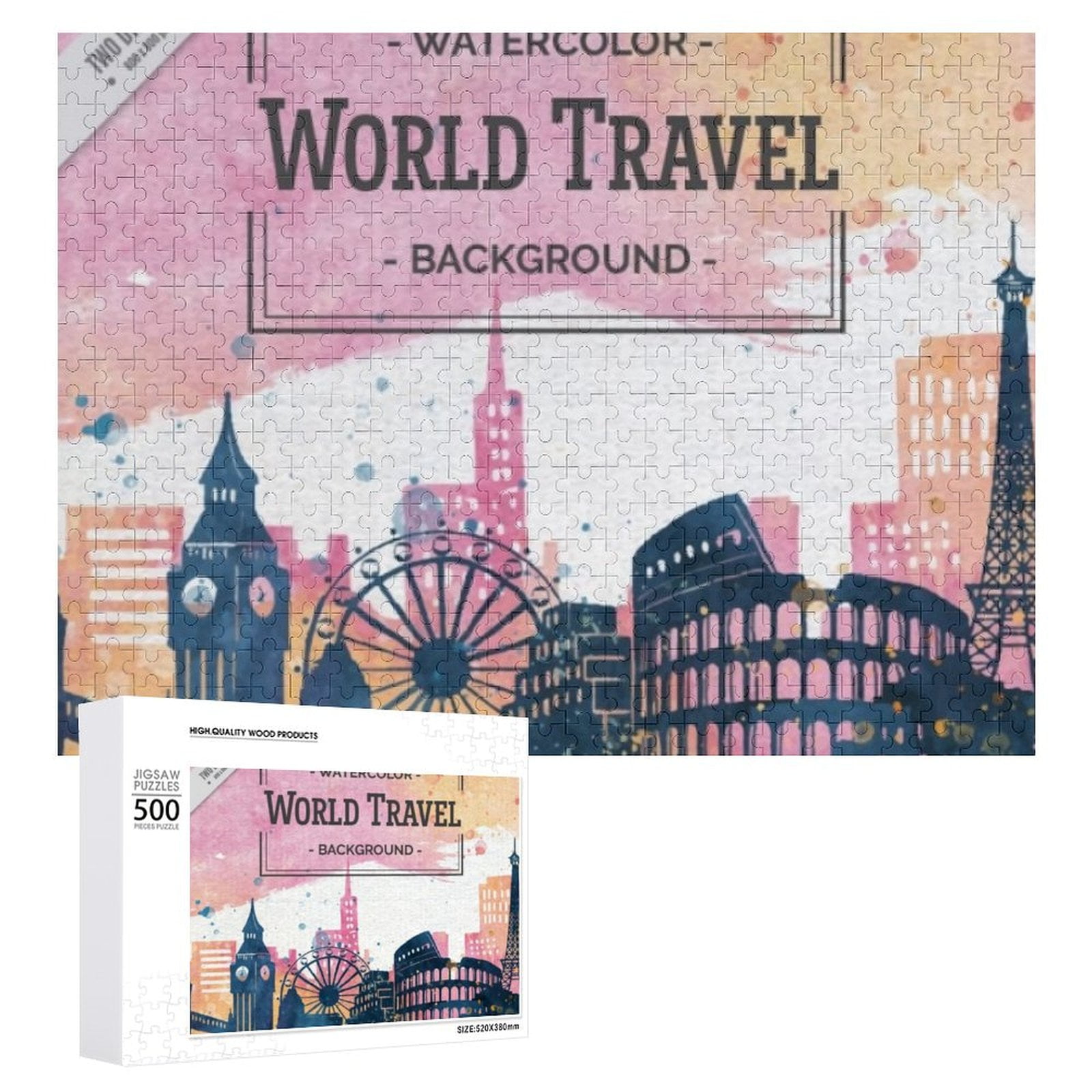 An impossible puzzle for adults to complete,Wooden Picture Puzzle ...