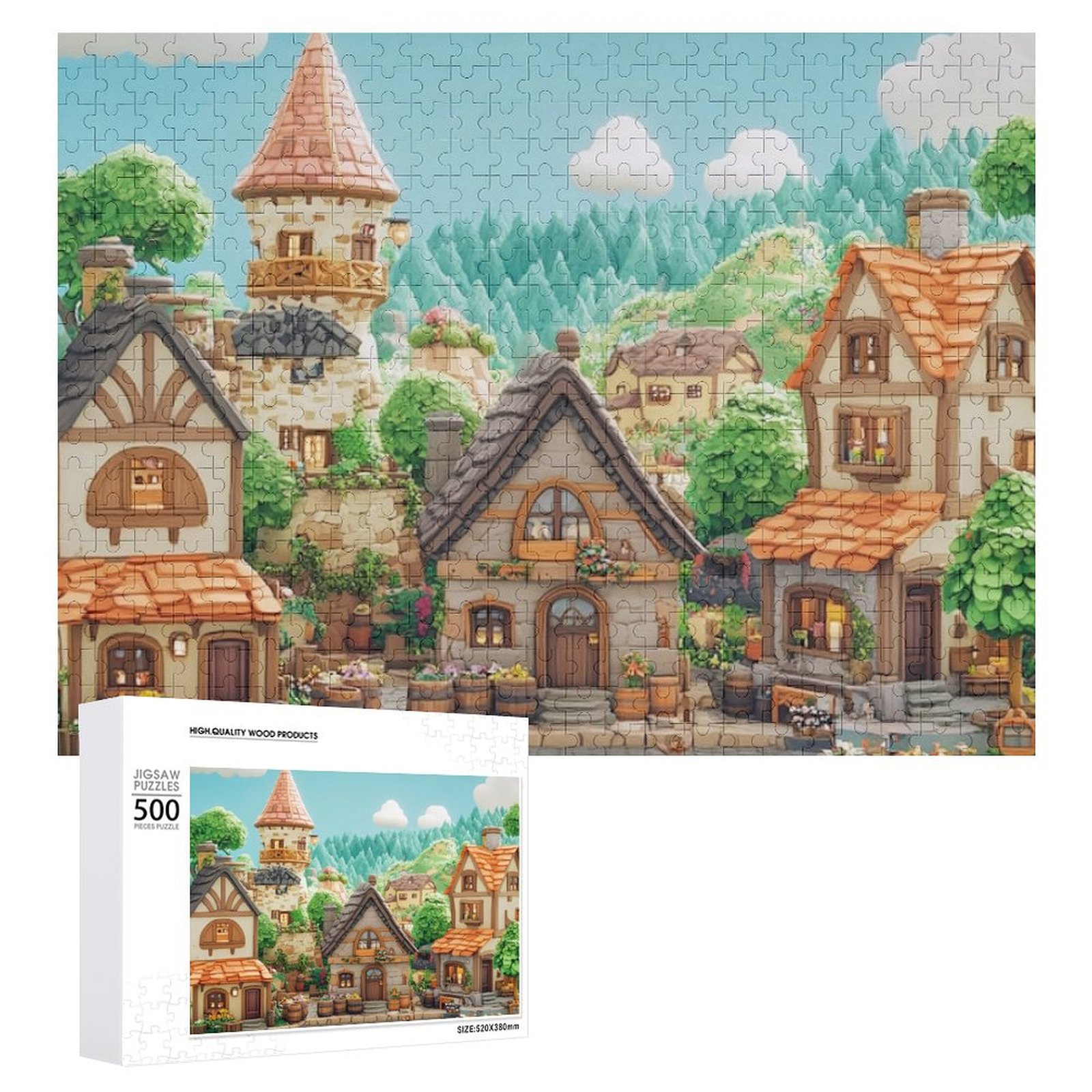 An impossible puzzle for adults to complete,Wooden Picture Puzzle ...