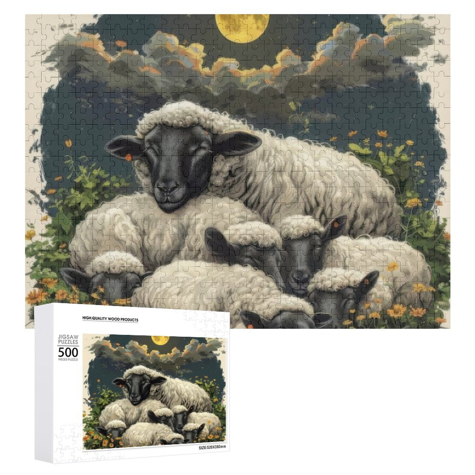 An impossible puzzle for adults to complete,Wooden Picture Puzzle ...