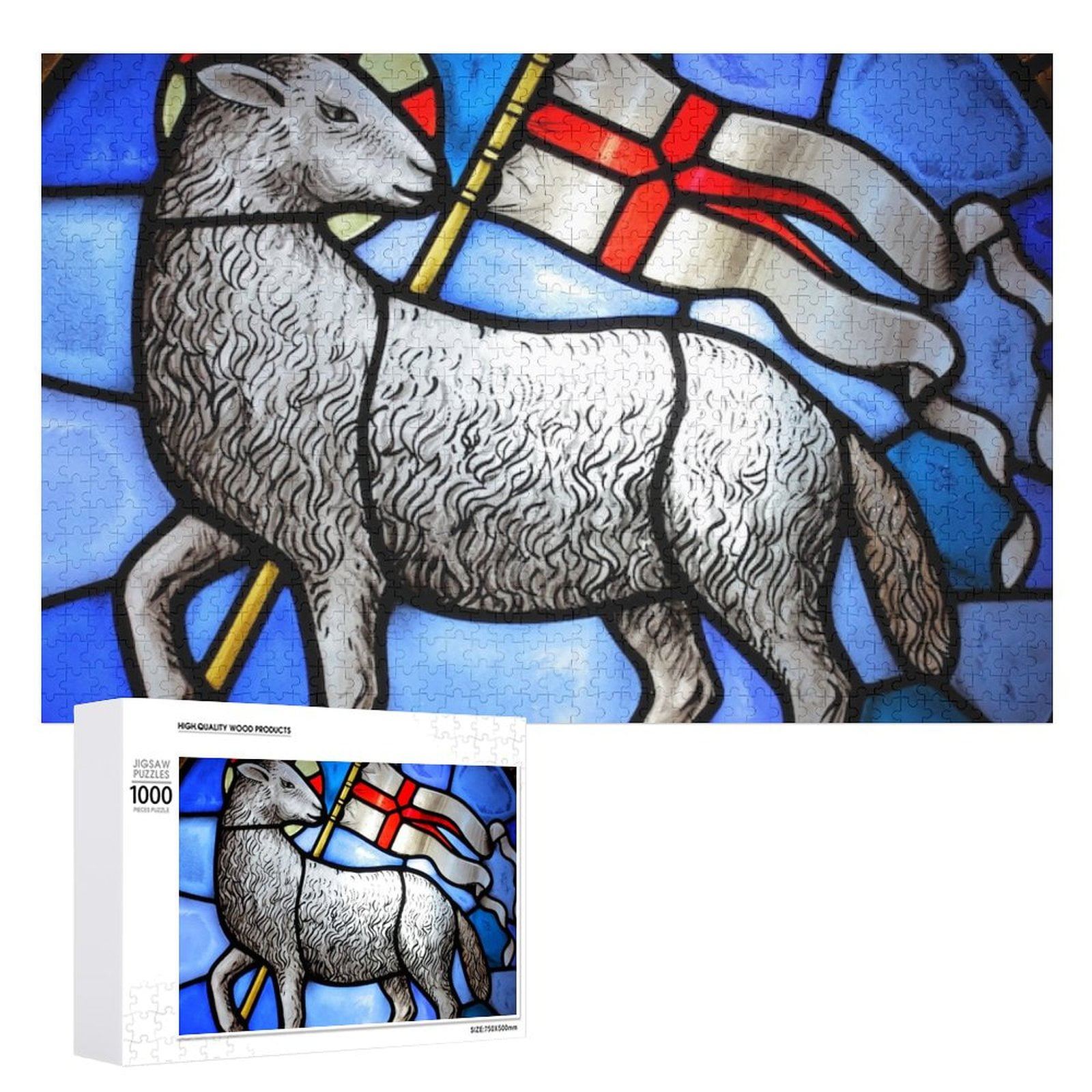 An impossible puzzle for adults to complete,Wooden Picture Puzzle Lamb ...