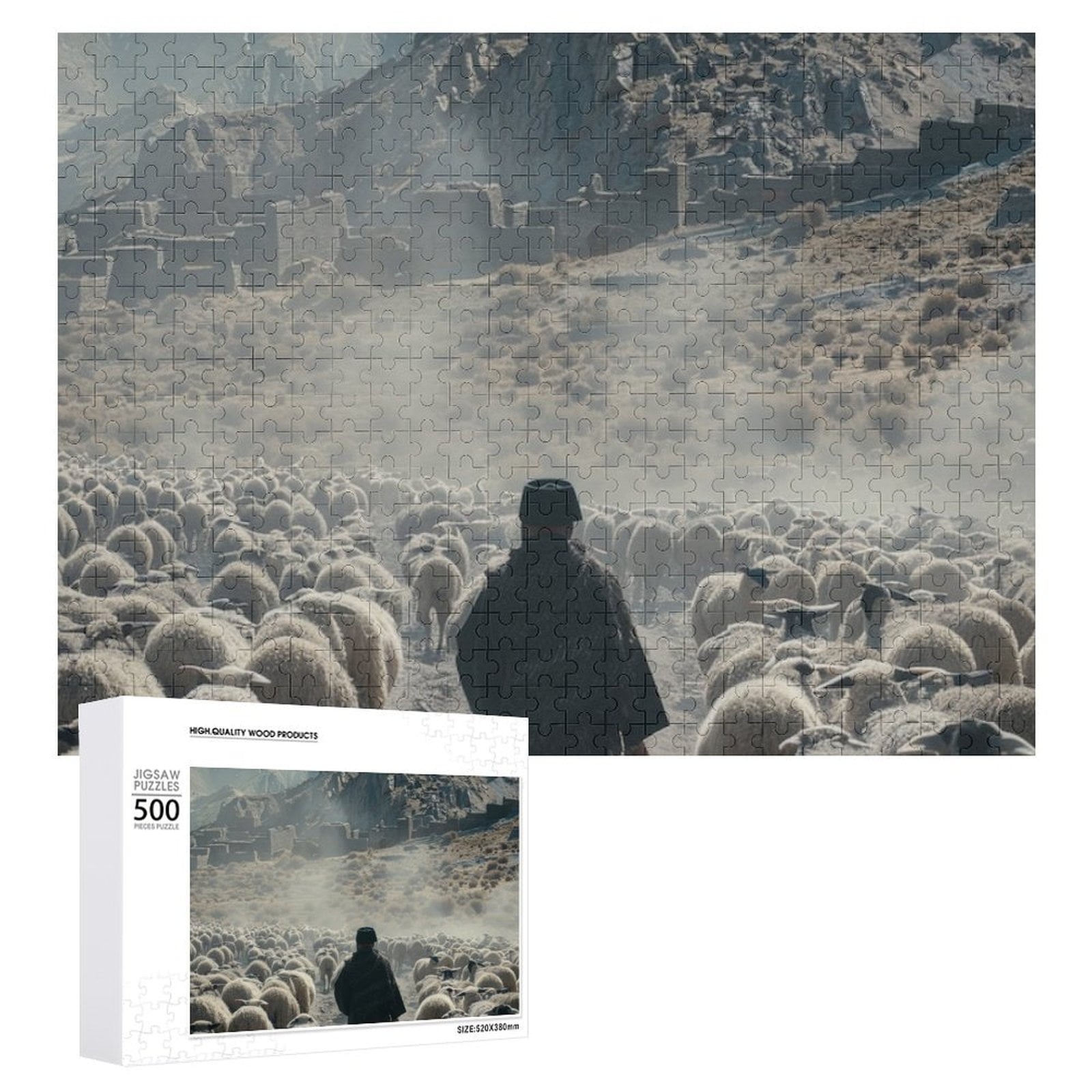 An impossible puzzle for adults to complete,Wooden Picture Puzzle ...