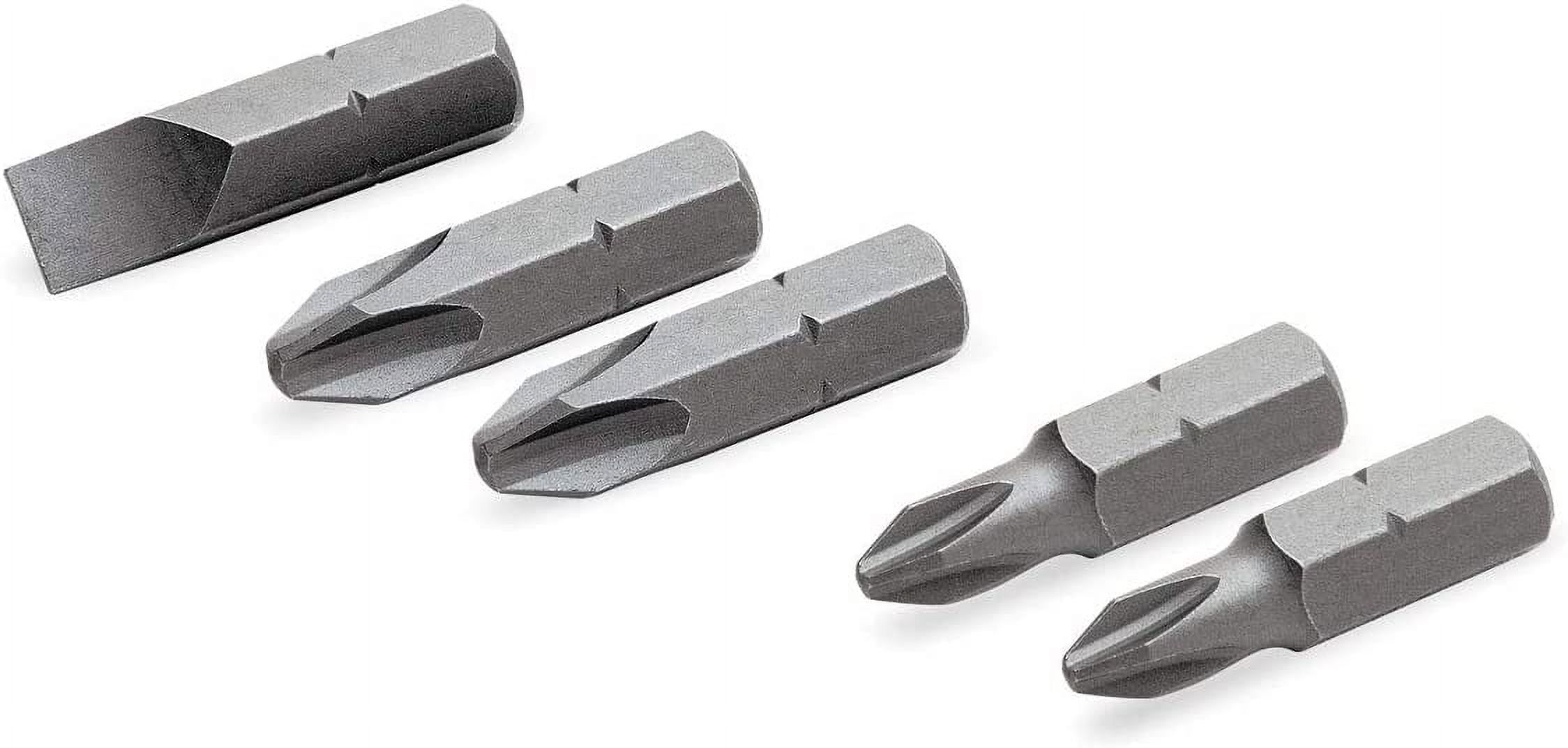 in. 5 Pieces Impact Rated Replacement Bits Steel Metal Buster driver ...