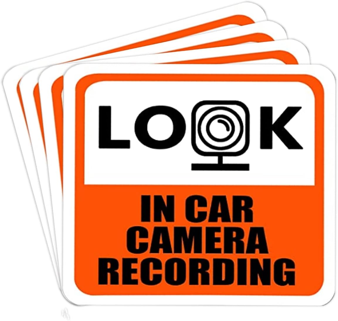 in Car Camera Recording Sticker Dash Cam Video Label Driving Recorder ...