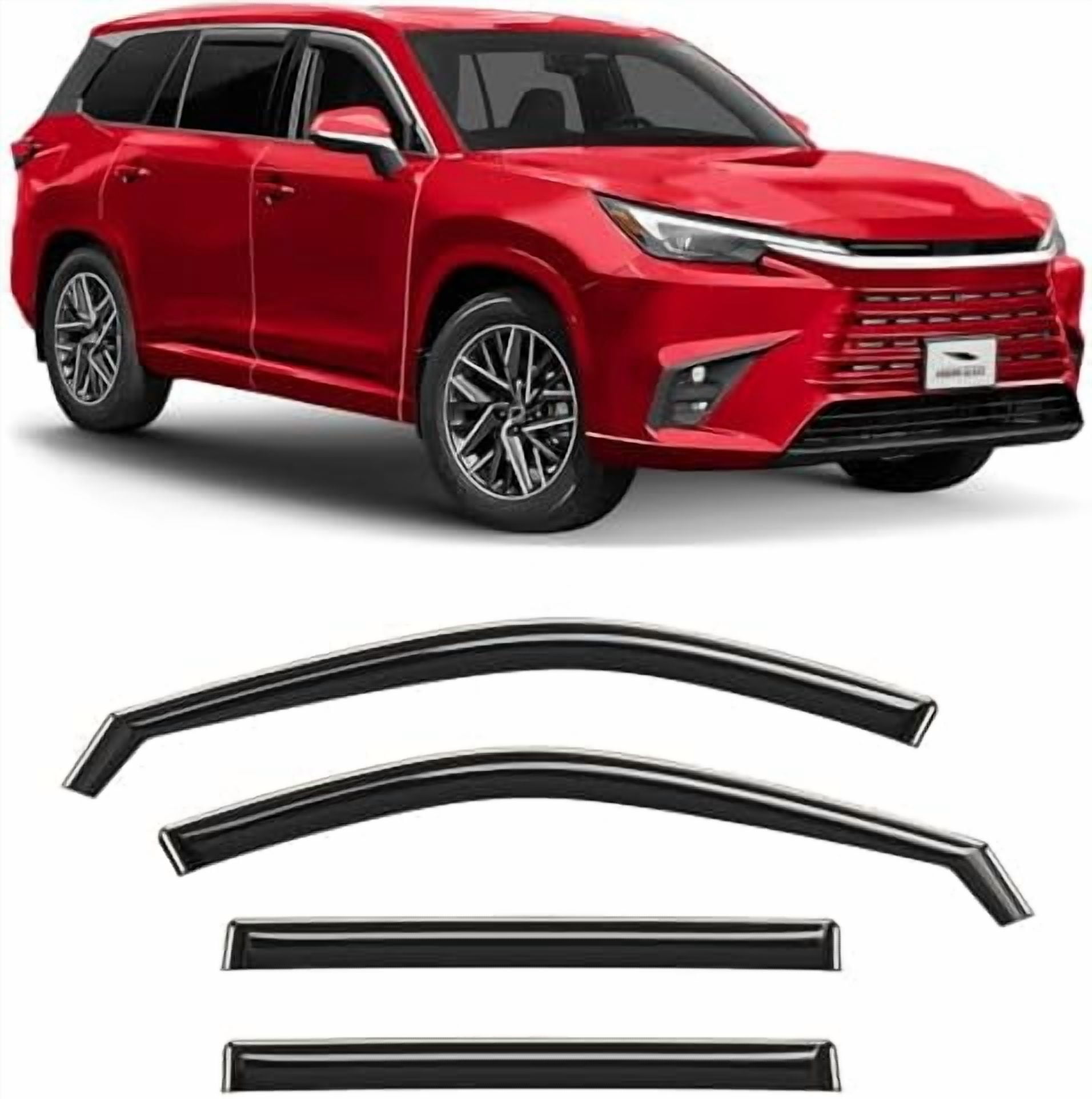 in-Channel Extra Durable Rain Guards for Lexus TX 2024-2025, Window ...