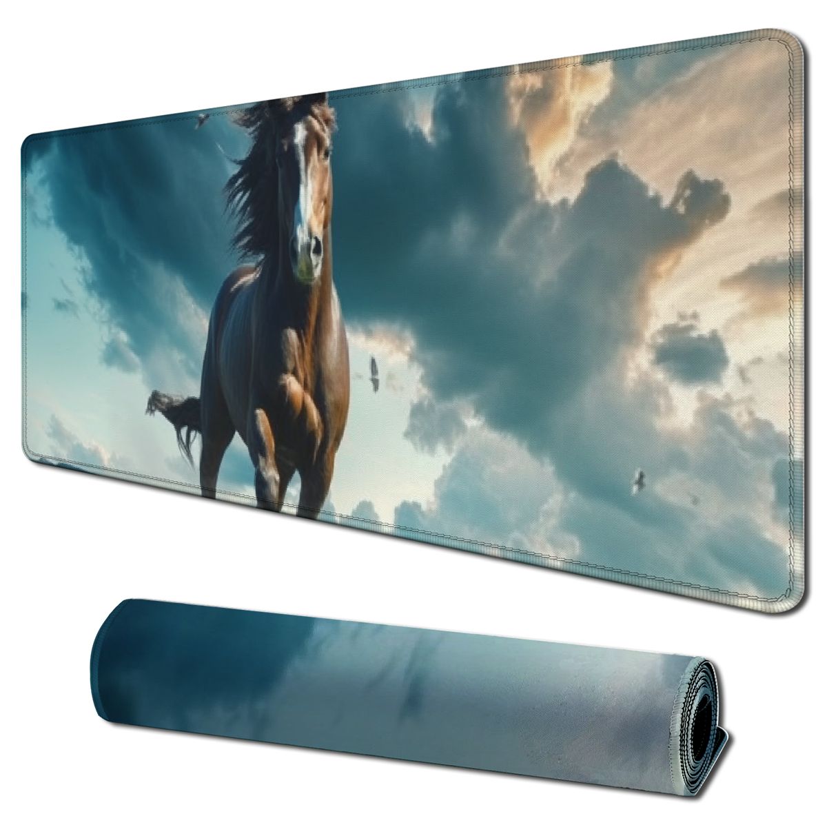 in Dust Desk Mat Large Laptop Desk Pad Extended Lock Side Mouse Pad for ...