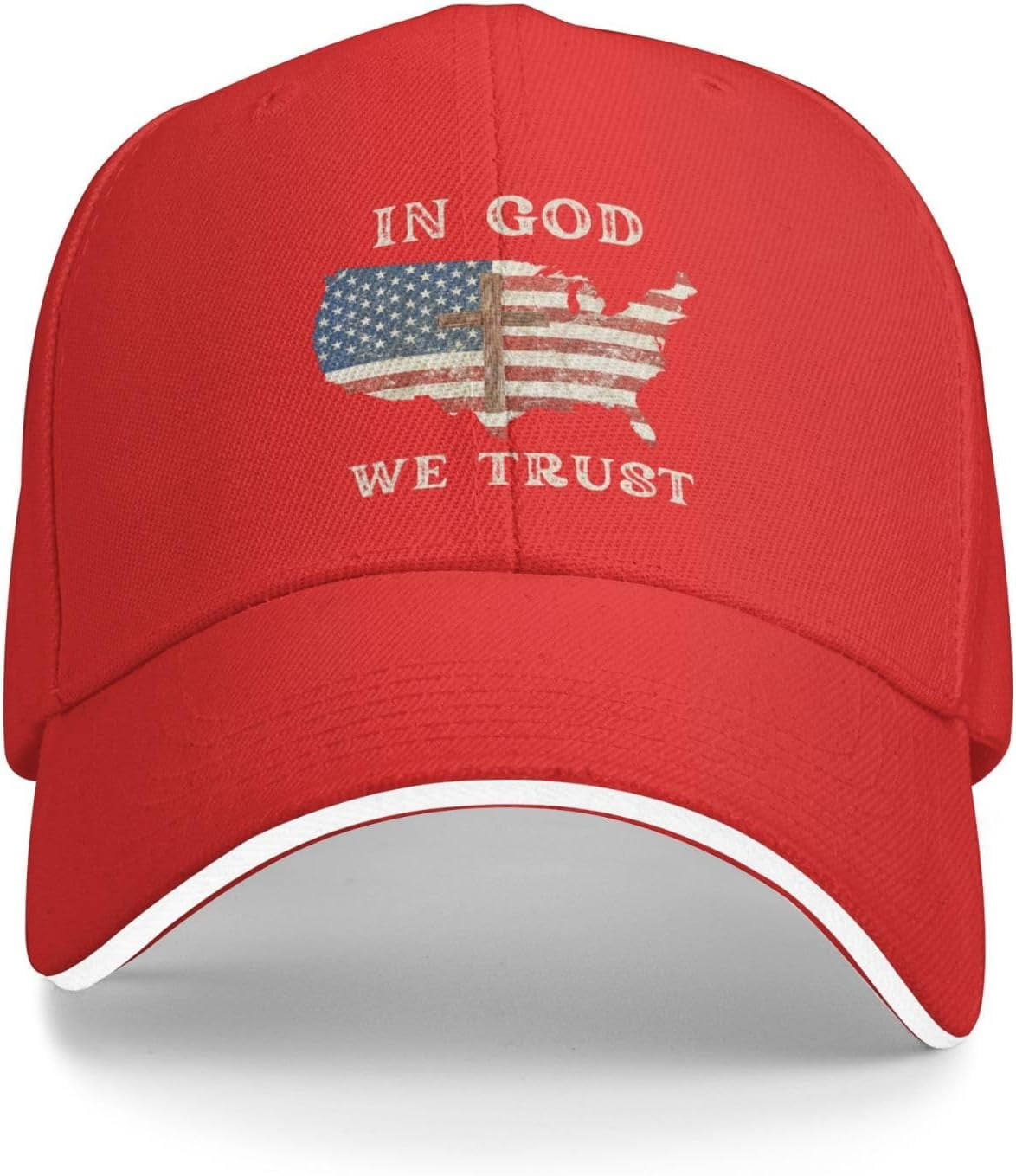 in God We Trust Flag Hat Jesus Christian Hat American God Jesus Hats ...