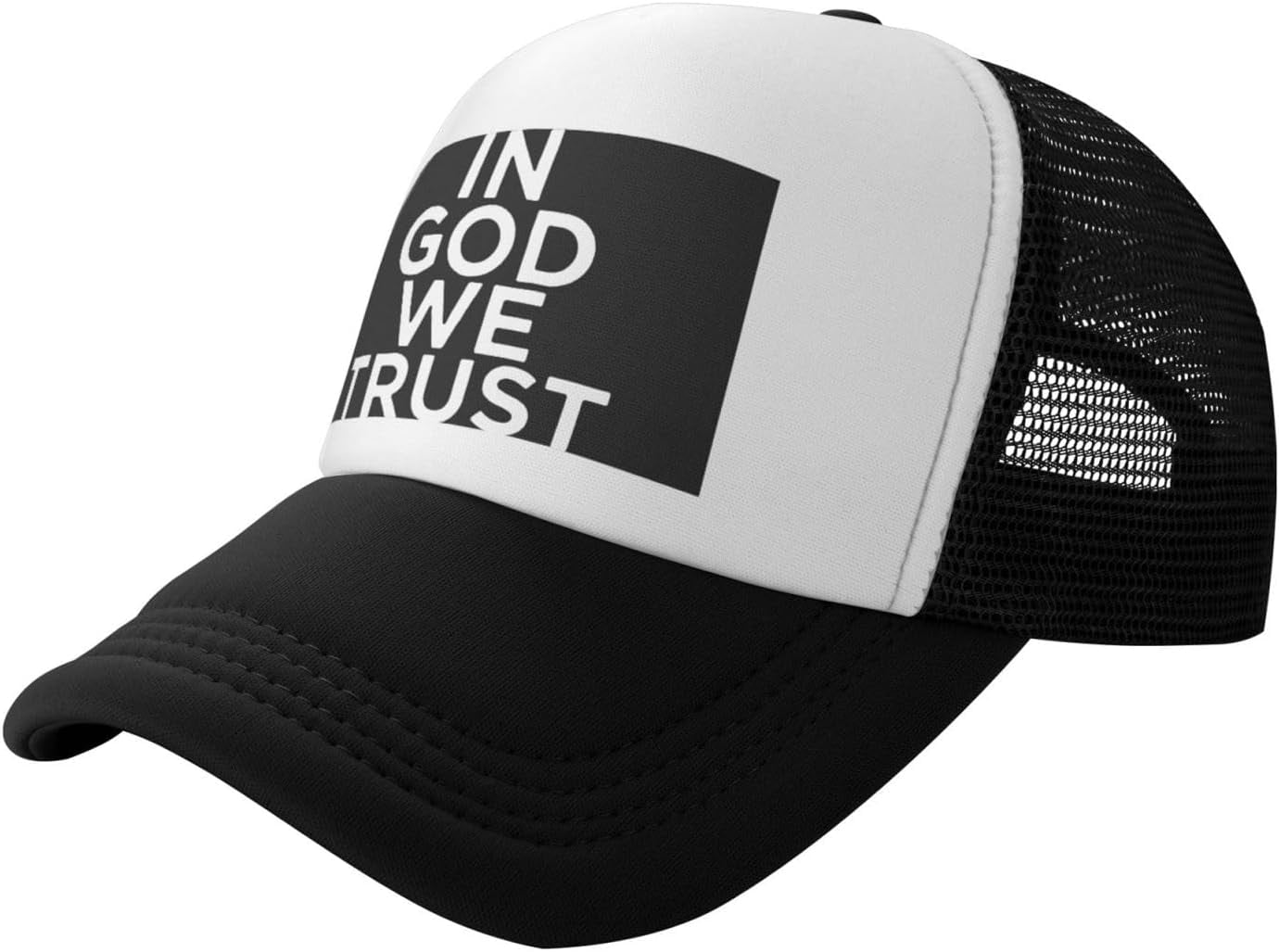 in God We Trust Outdoor Baseball Hat Adjustable Mesh Hat Truck Driver ...