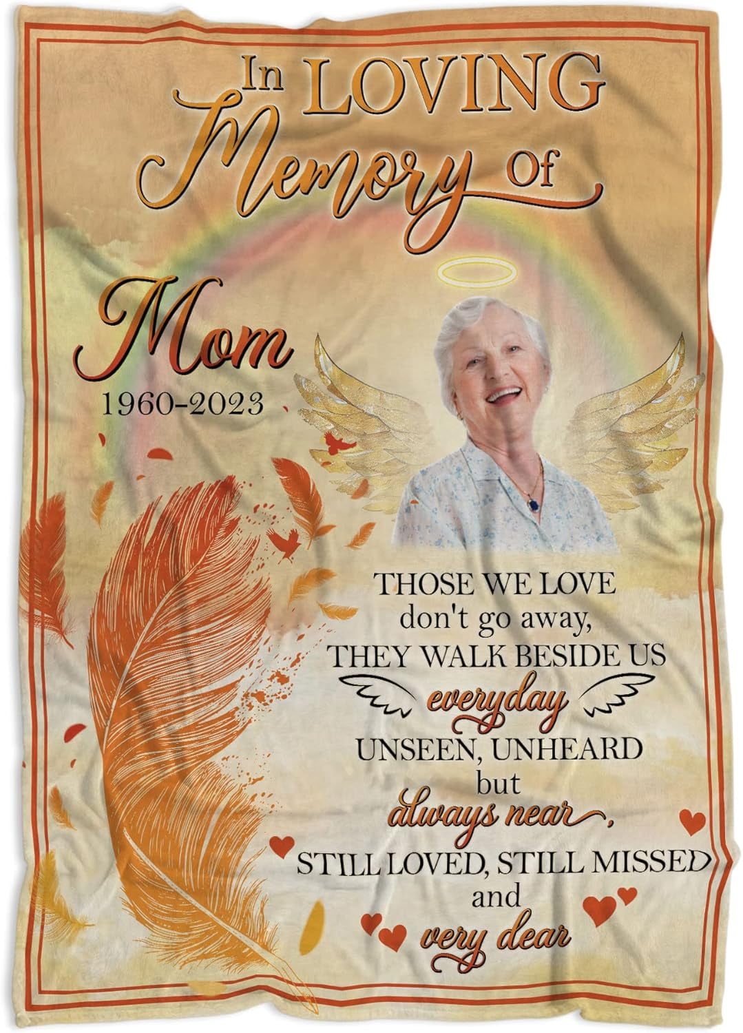 in Loving Memory Blanket Gift for Loss of Loved One, Remembrance ...