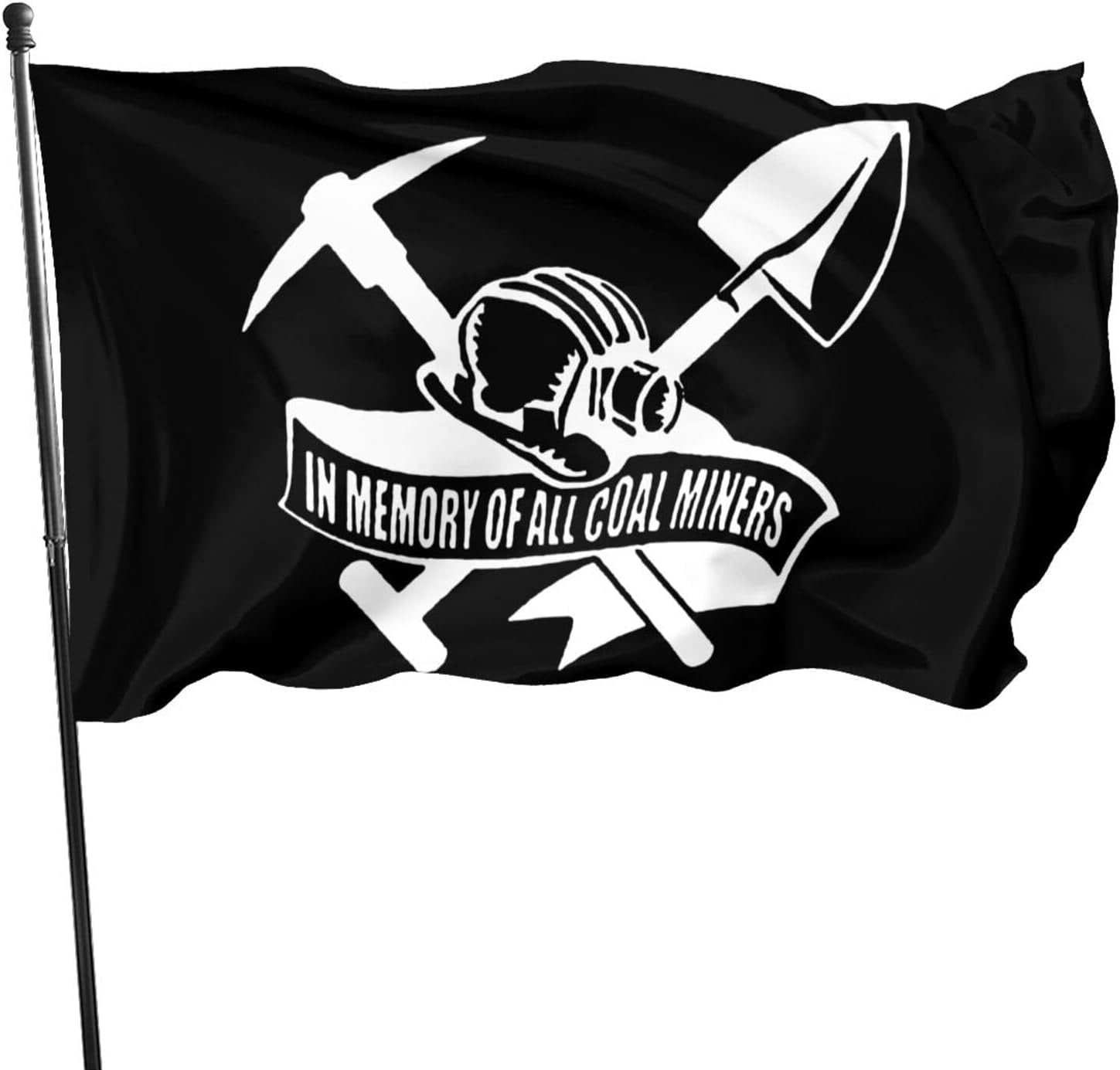 in Memory of The Coal Miners Garden 3x5Ft Flag Outdoor Indoor Party ...