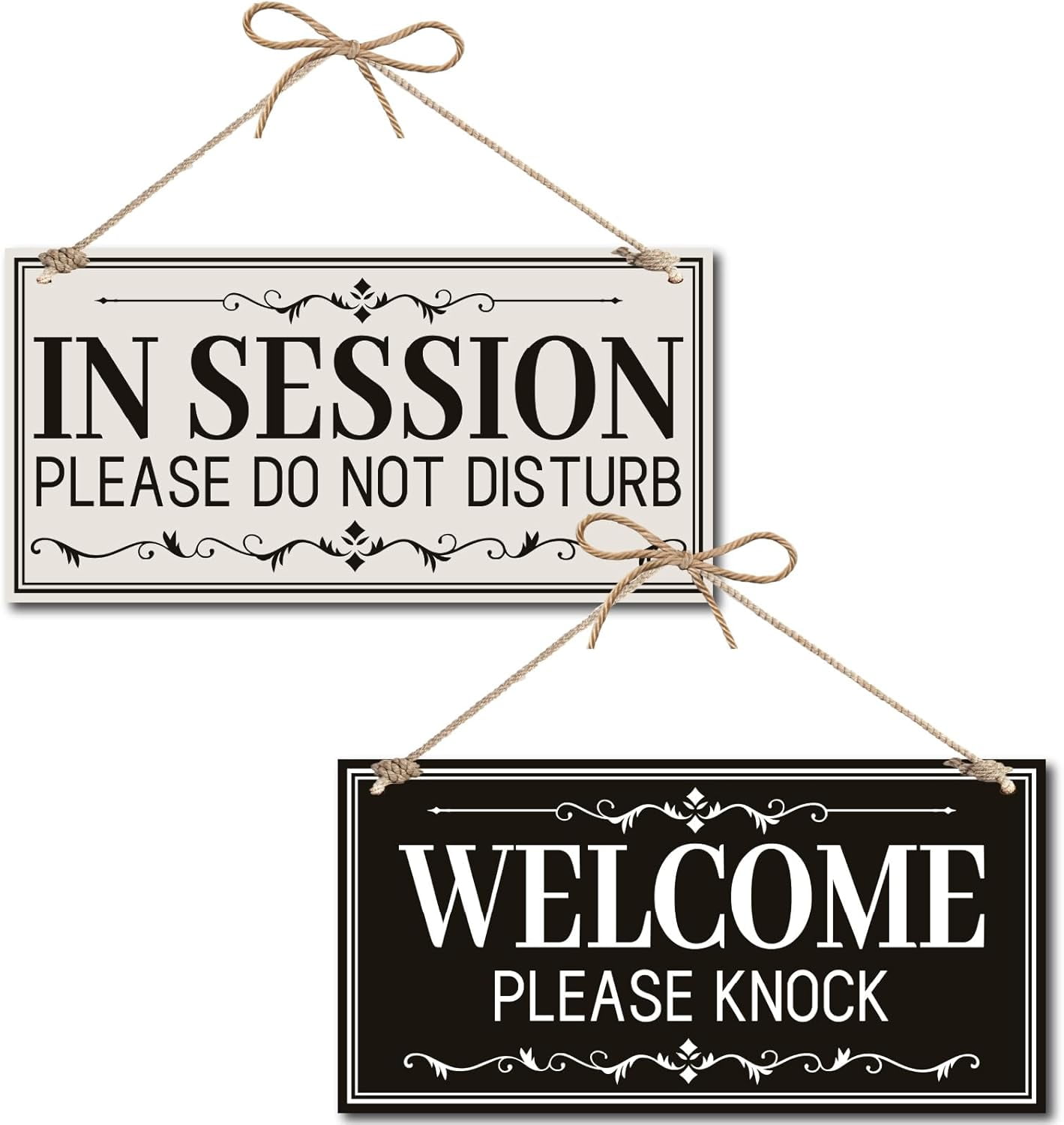 in Session Please Do Not Disturb Sign Welcome Please Knock Wood Outdoor ...