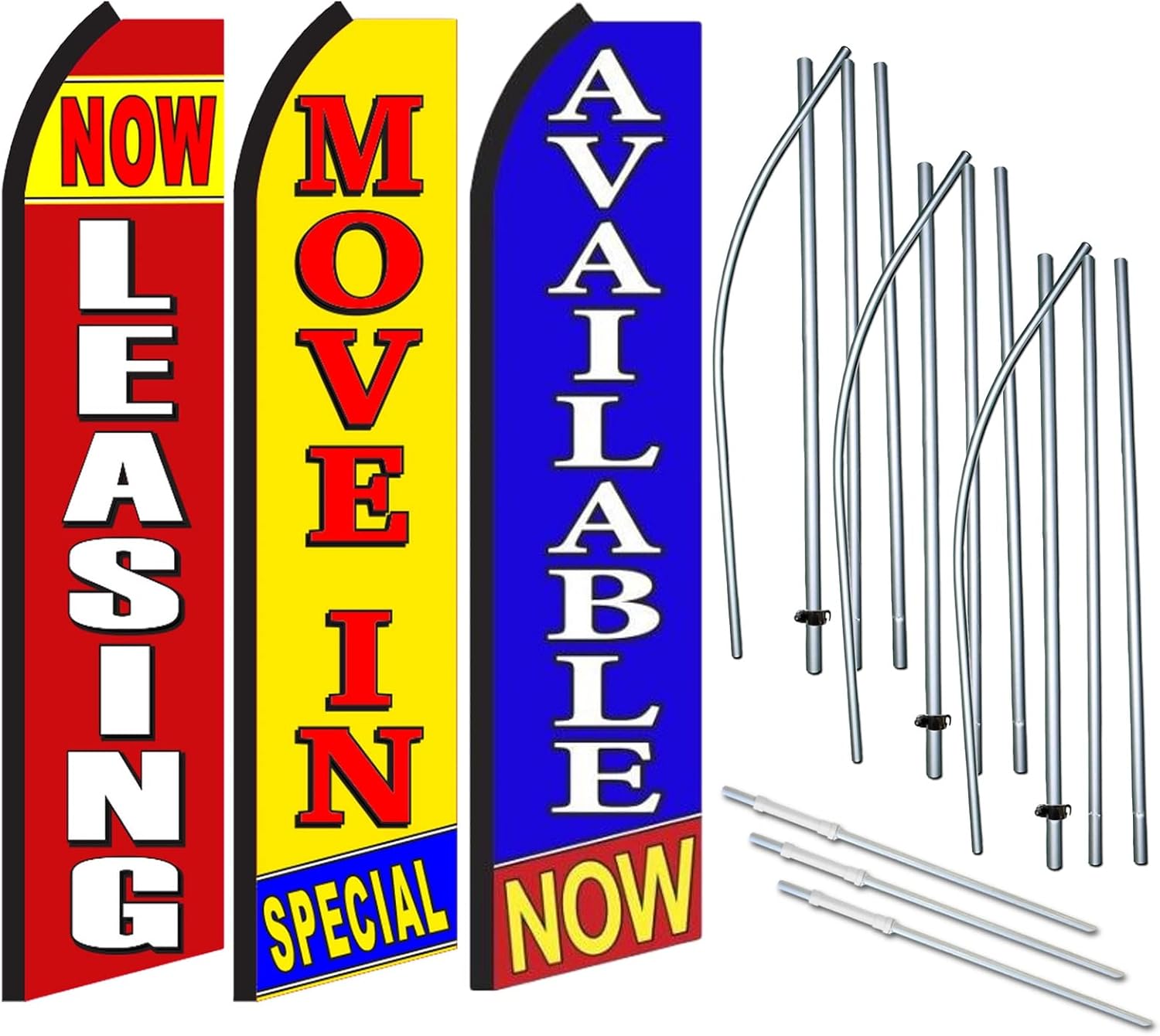 in Special/Available - 3 Pack of Swooper Flag Sets - Includes 3 Swooper ...
