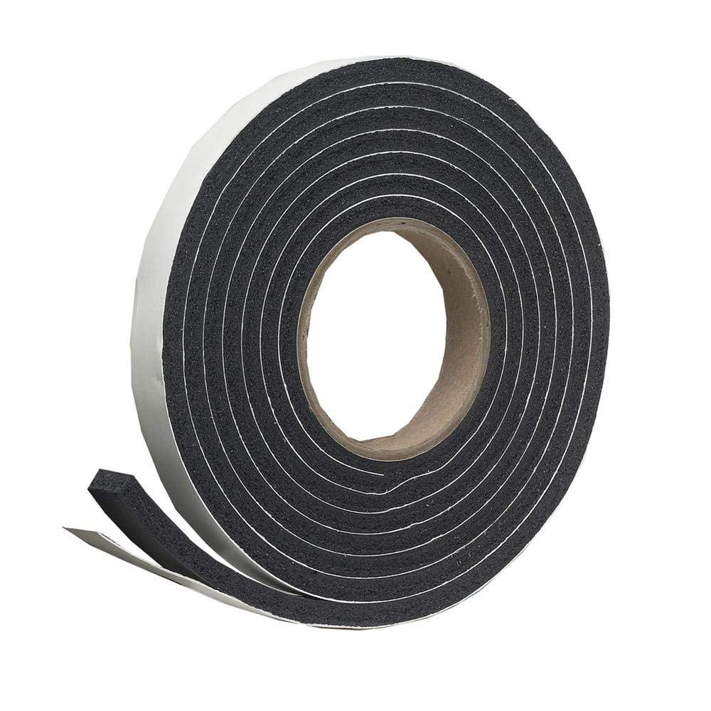 in. Thick Adhesive-Backed Closed-Cell Neoprene Sponge Rubber Stripping ...