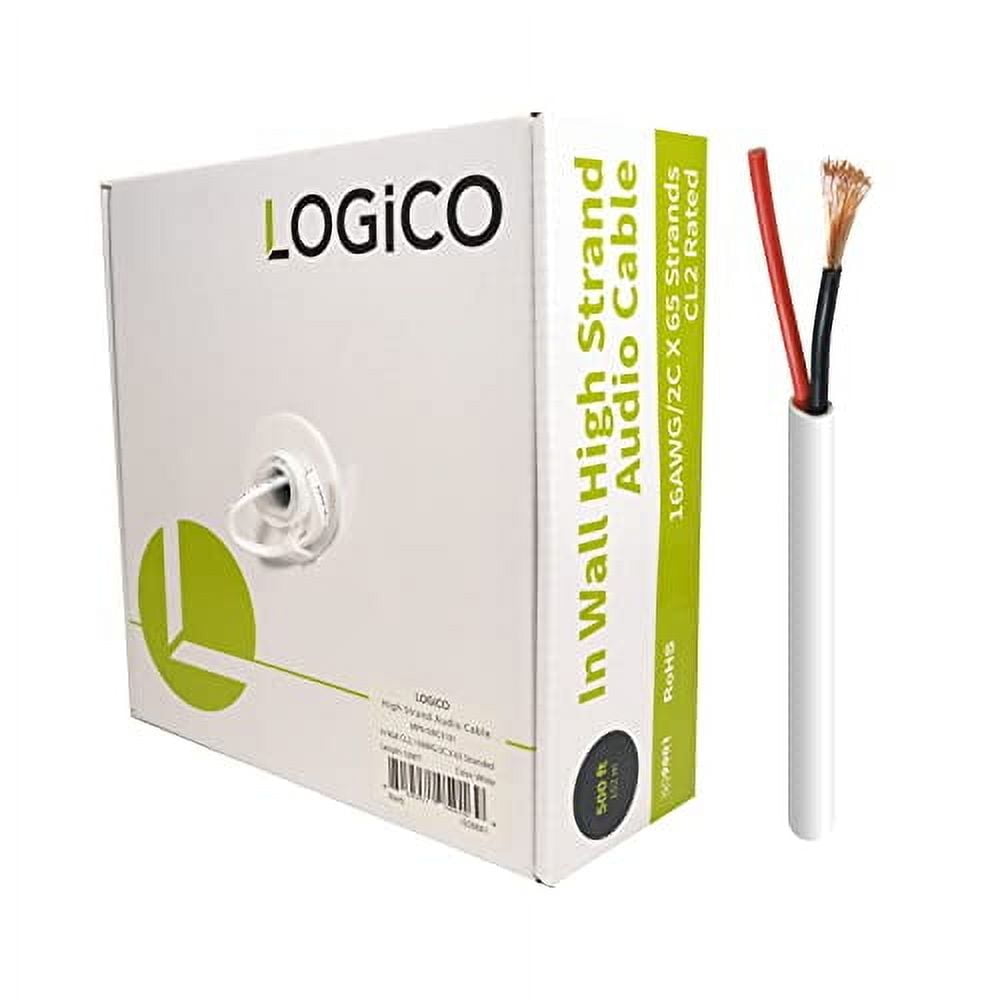 in Wall Audio Speaker Wire 16/2 16AWG 2 Conductor Speaker Wire Bulk ...