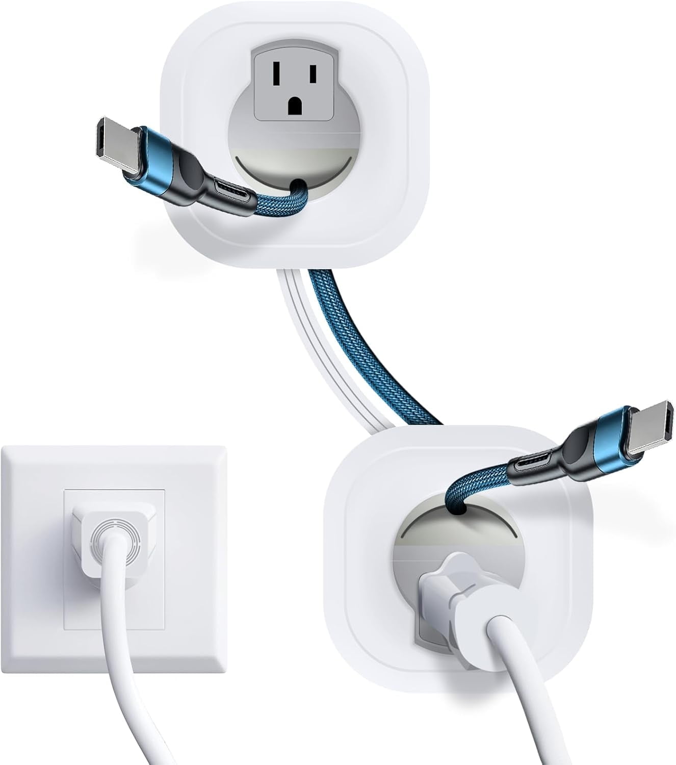 in Wall Cable Management Kit with Hole Saw Drill Attachment - Includes ...