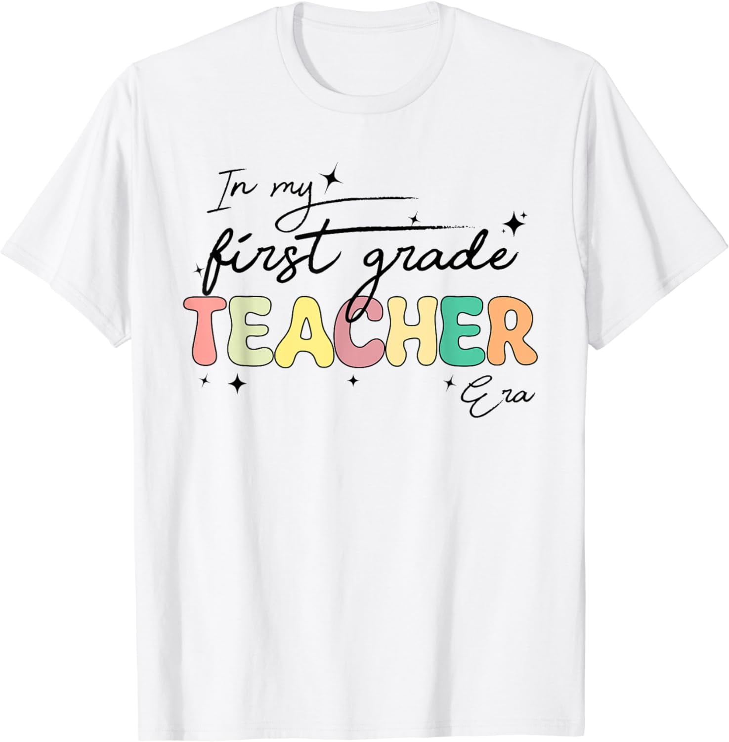 in my first grade teacher era Back To School 1st Grade Retro T-Shirt ...