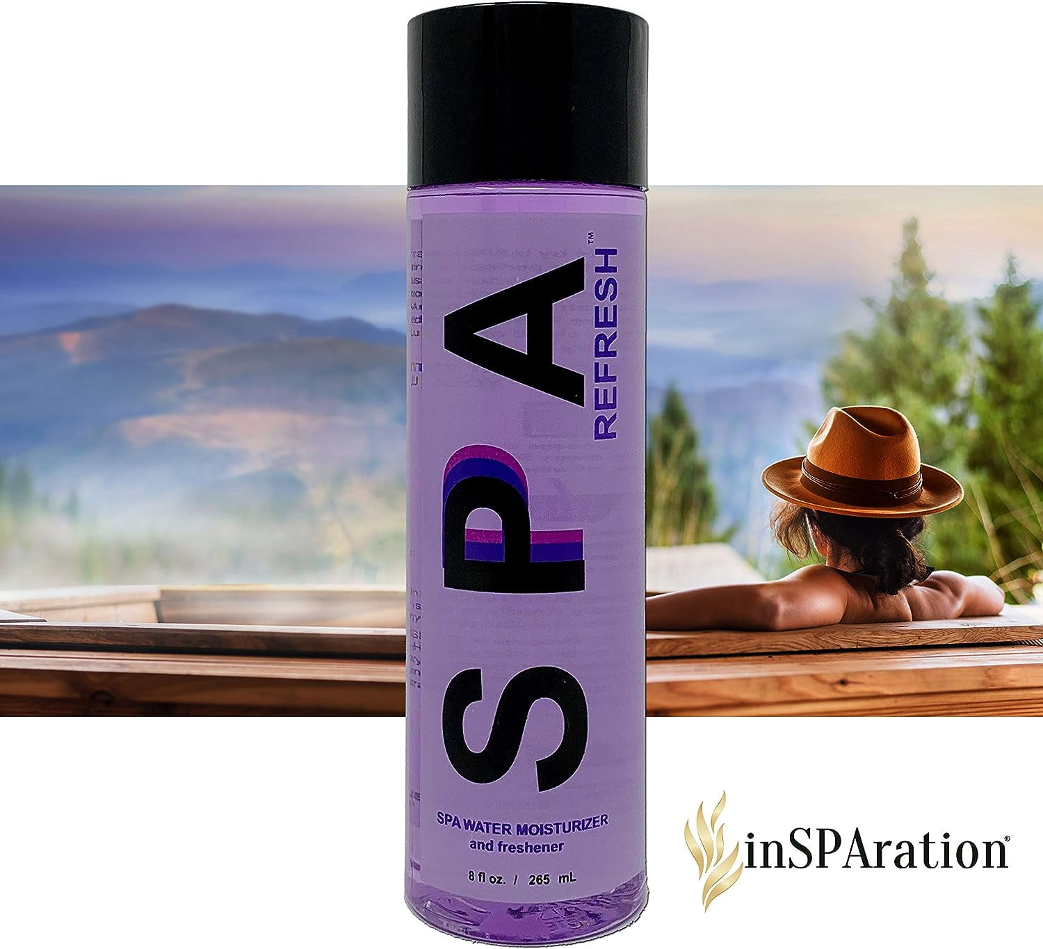 inSPAration Spa Refresh - 8oz Spa Water Freshener and Moisturizer ...