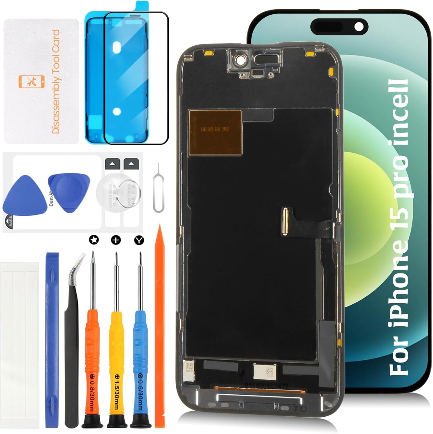 incell for iPhone 15 Pro LCD Screen Replacement [Sensor Cable+Similar ...