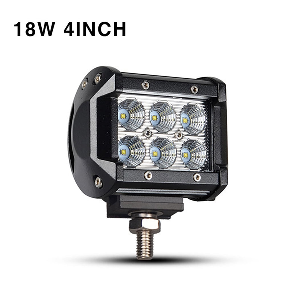 inch 18W LED Work Light Flood LED Light Bar For Offroad 4WD Truck ...
