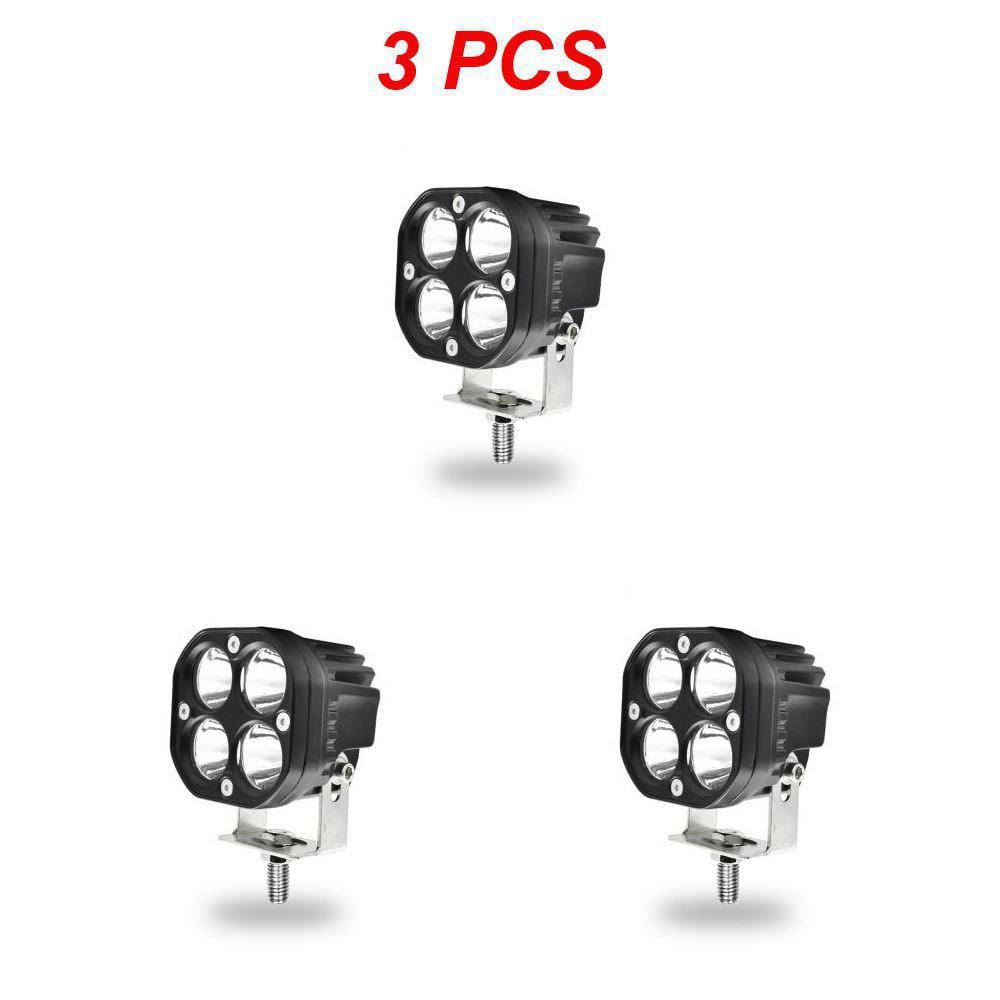 inch Mini led work light Square Car Yellow White Spotlight 12V 24V off ...