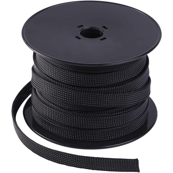 inch PET Expandable Braided Cable Sleeve – Wire Sleeving for Audio ...