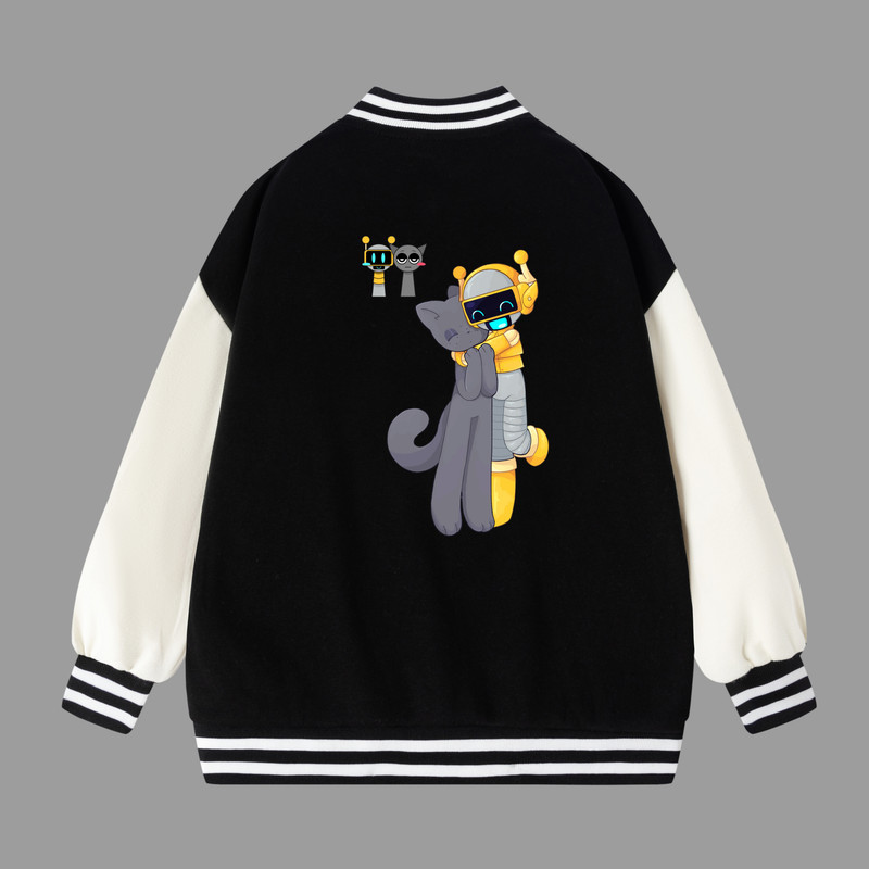 incredibox sprunki Kids Baseball Jackets Boys and Girls Varsity Coat ...